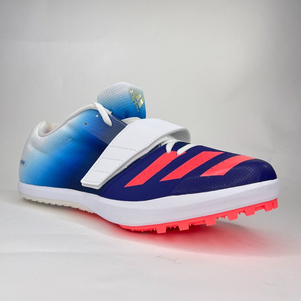 Adidas Mens Jumpstar Blue Pink Track & Field Shoes Si… - Gem